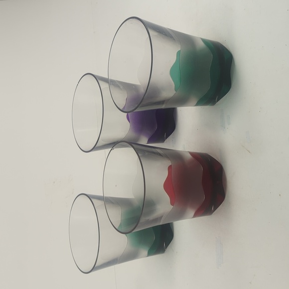 Tupperware | Dining | Tupperware Sheerly Elegant Illusions Jewel Tone Cup Set | Poshmark